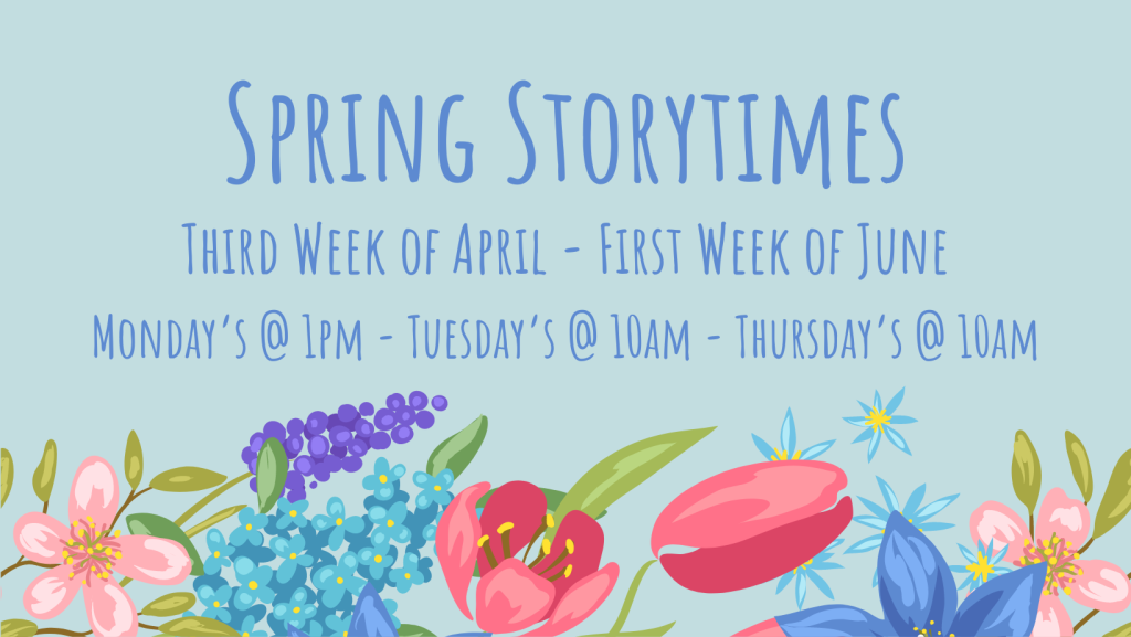 Spring Storytime (Thurs.) - Harwinton Public Library